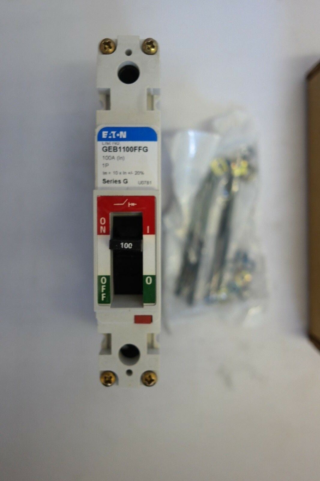 Eaton MCCB 100 Amp Single Pole 100A Series G Breaker GEB1100FFG | eBay UK