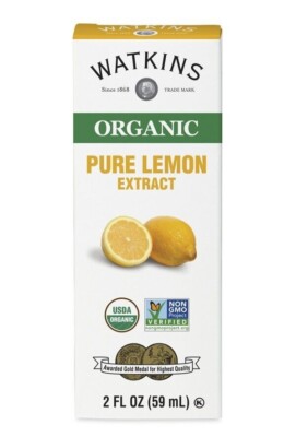 ORGANIC Watkins Pure Lemon Extract 2 oz FRESH FREE Shipping | eBay