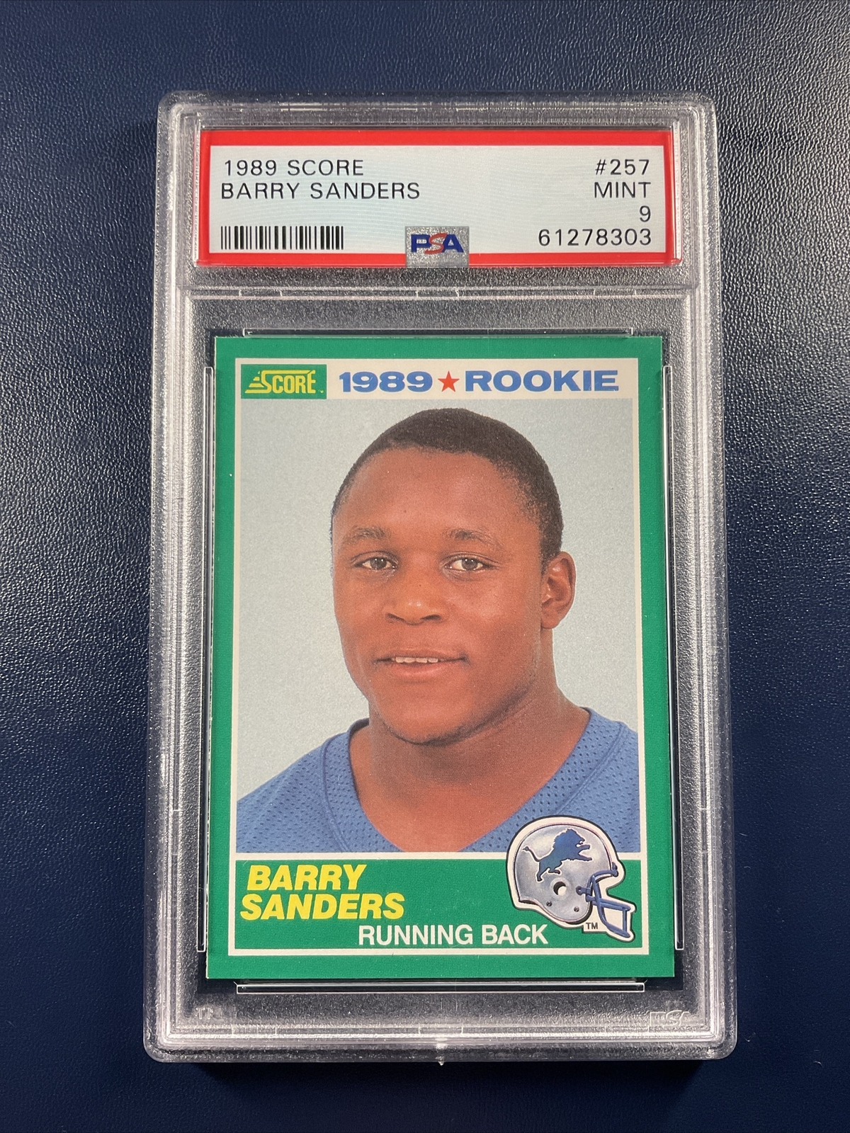 1989 Score #257 Barry Sanders Rookie Card RC HOF - PSA 9 MINT 🔥🔥🔥 | eBay