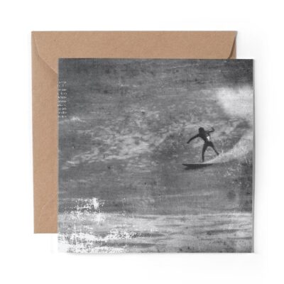 1 x Blank Greeting Card BW - Big Wave Surf Surfer Surfing Ocean #40938 ...