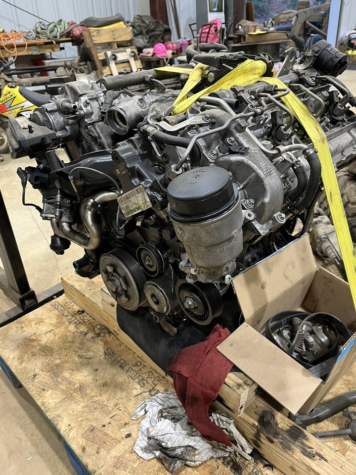 MERCEDES BENZ OEM X166 W166 ML350 GL350 FRONT ENGINE MOTOR 3.0L DIESEL ...
