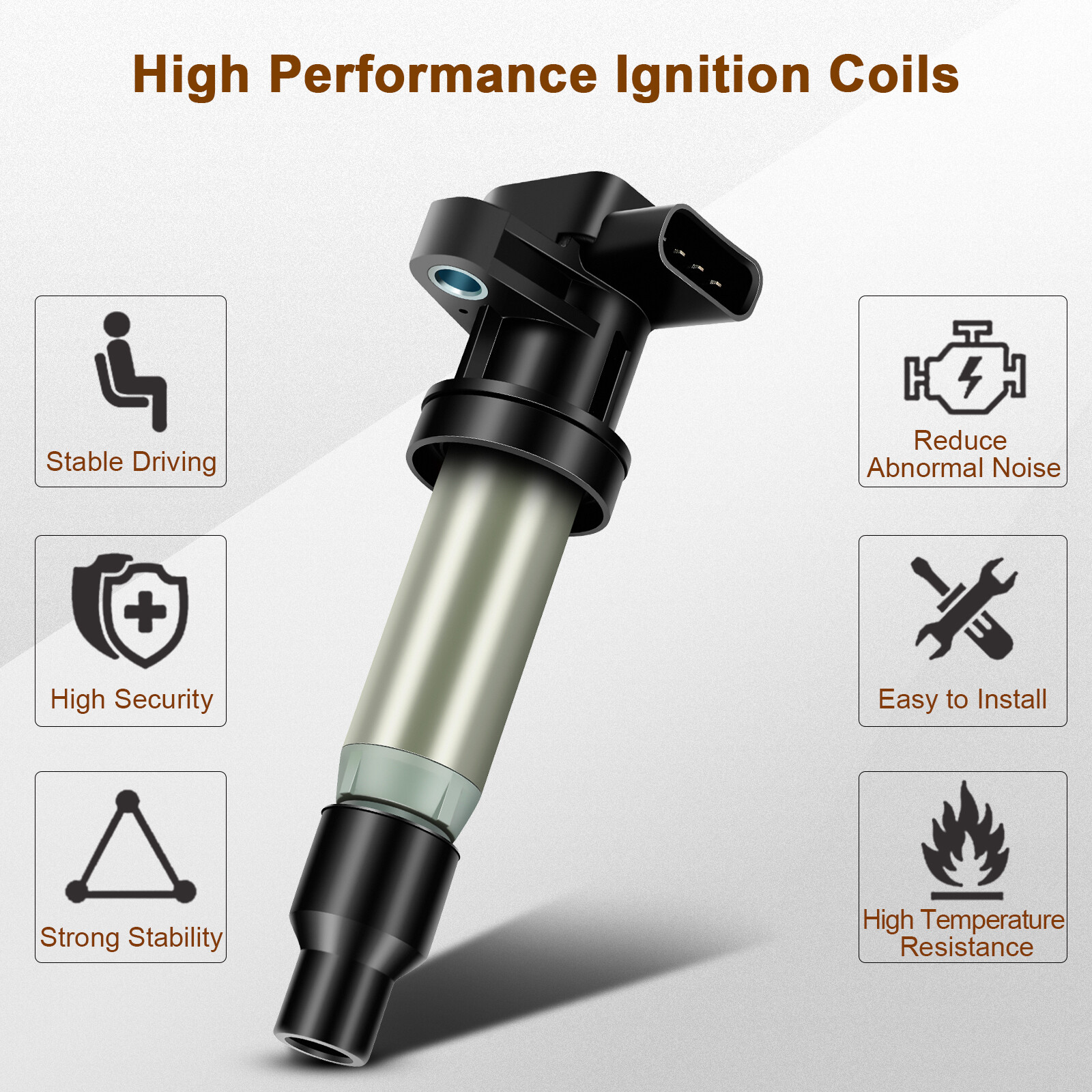 8 Ignition Coils & Iridium Spark Plugs For Cadillac SRX 4.6L STS 4.4L ...