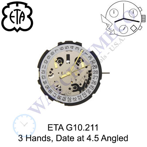 Genuine ETA G10.211 Watch Movement Swiss (Multiple variations) | eBay