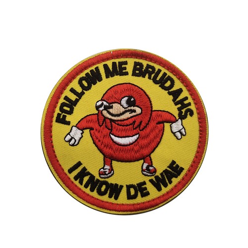 Embroidered DO U NO De Wae Hook Loop Patch Back Fastener Badge Cap Vest ...