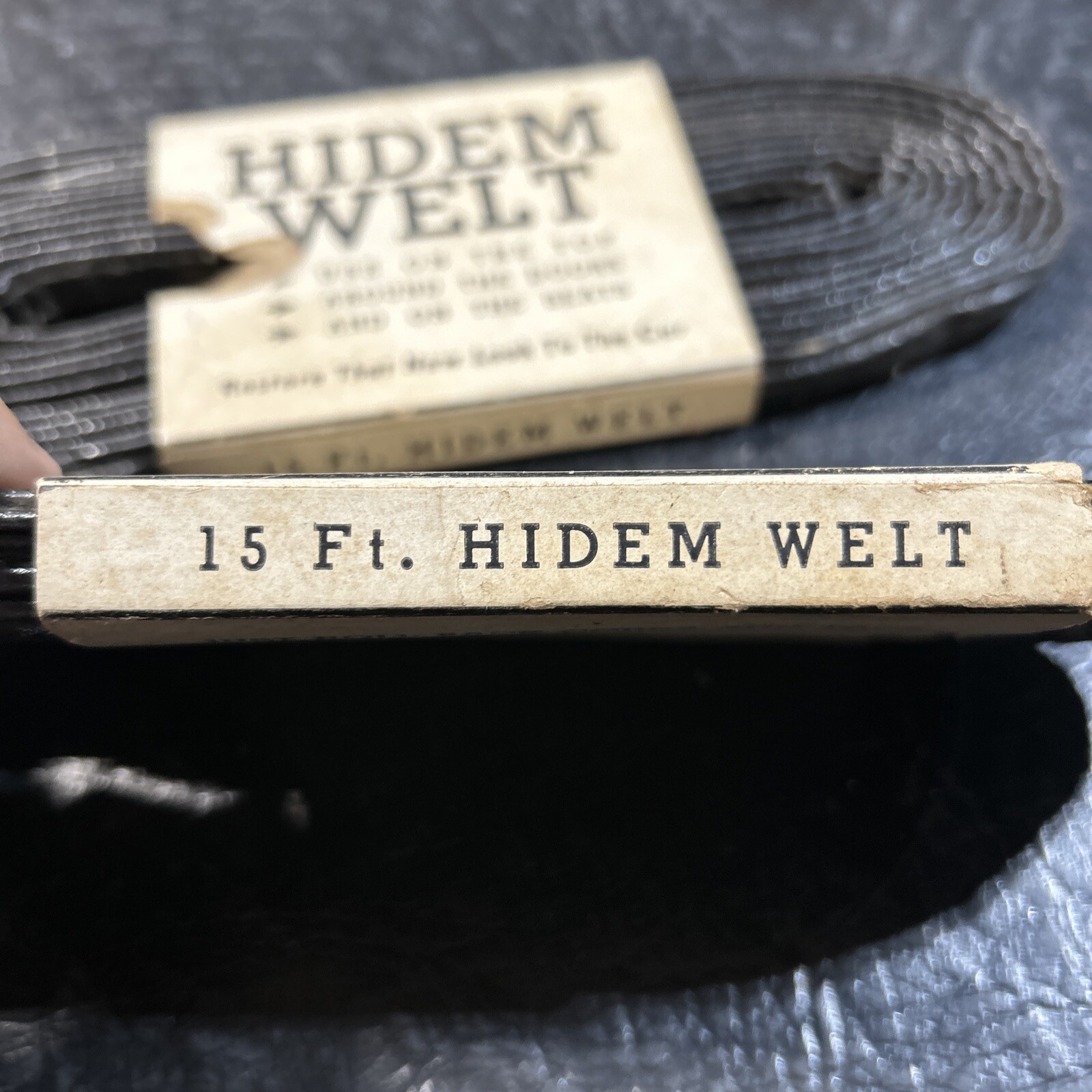 2 Black 15ft Hidem welt trims for boat seats,furniture,auto. | eBay