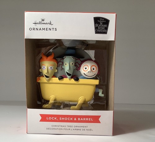 2021 Hallmark LOCK SHOCK AND BARREL Nightmare Before Christmas DISNEY ...