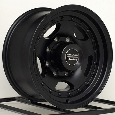 16 All Black Wheels Rims Ford Truck F250 F350 8 Lug American Racing ...