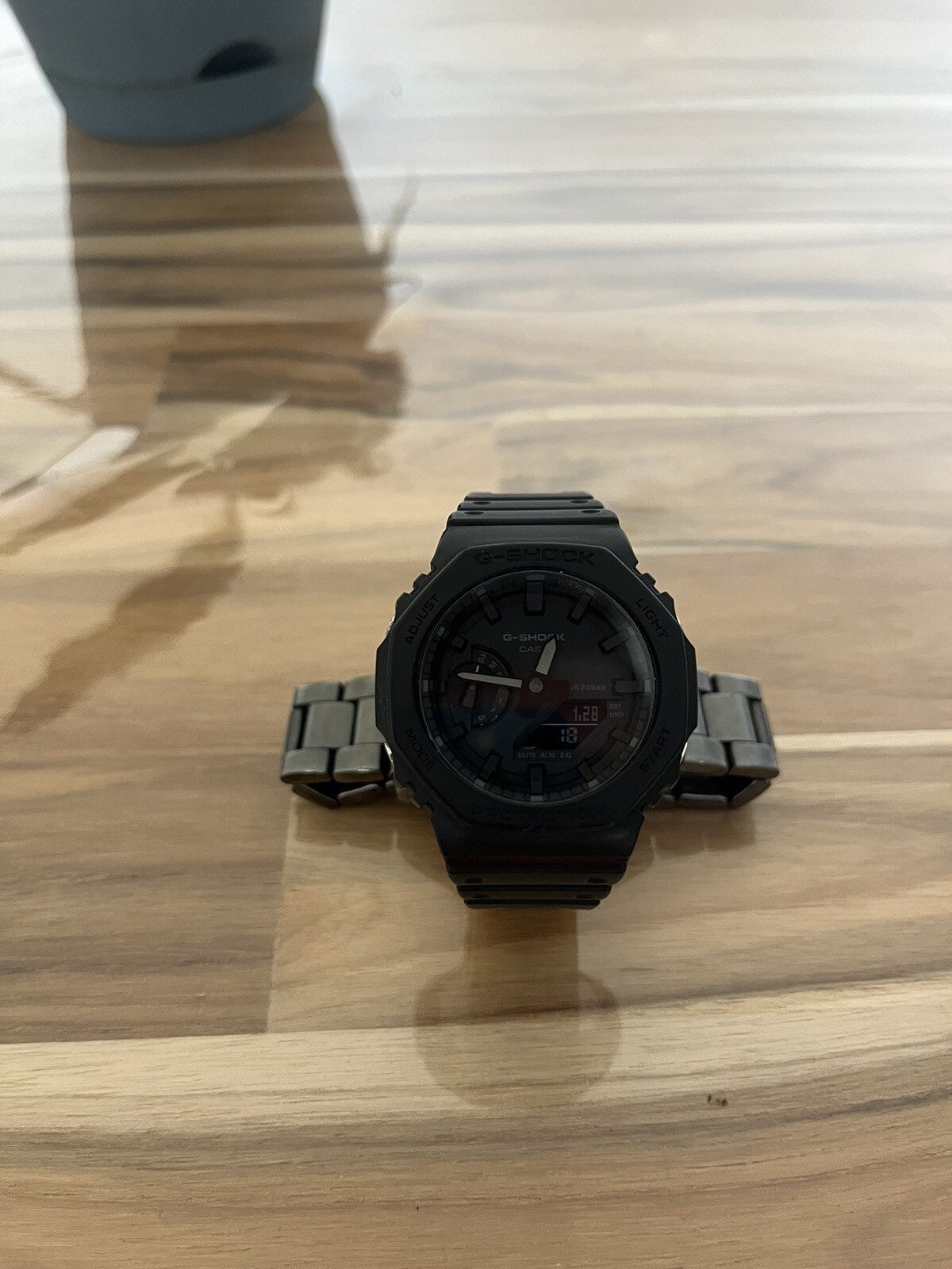 Casio G-Shock Men's Black Watch - GA-2100 Chisel Stainless Steel 100m ...