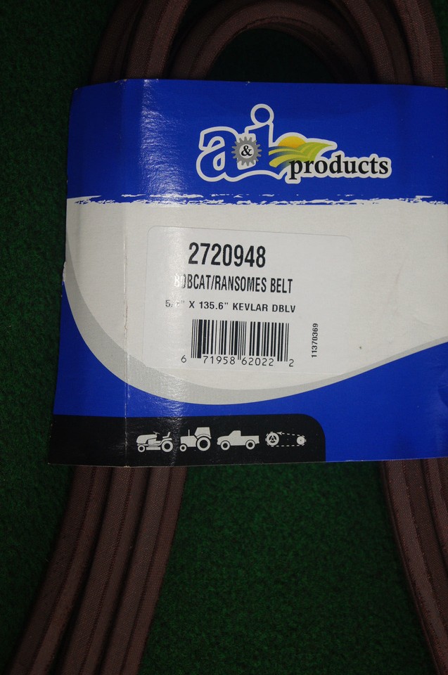 REPLACEMENT for BOBCAT BELT 2720948 DOUBLE "V" with ARAMID ...