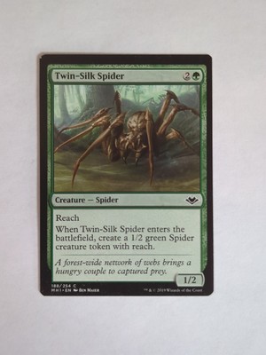 MISPRINT | MISCUT MTG Twin-Silk Spider [Modern Horizons] Magic | eBay