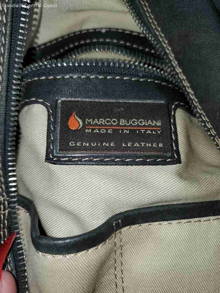 Marco Buggiani Black Leather Backpack | eBay