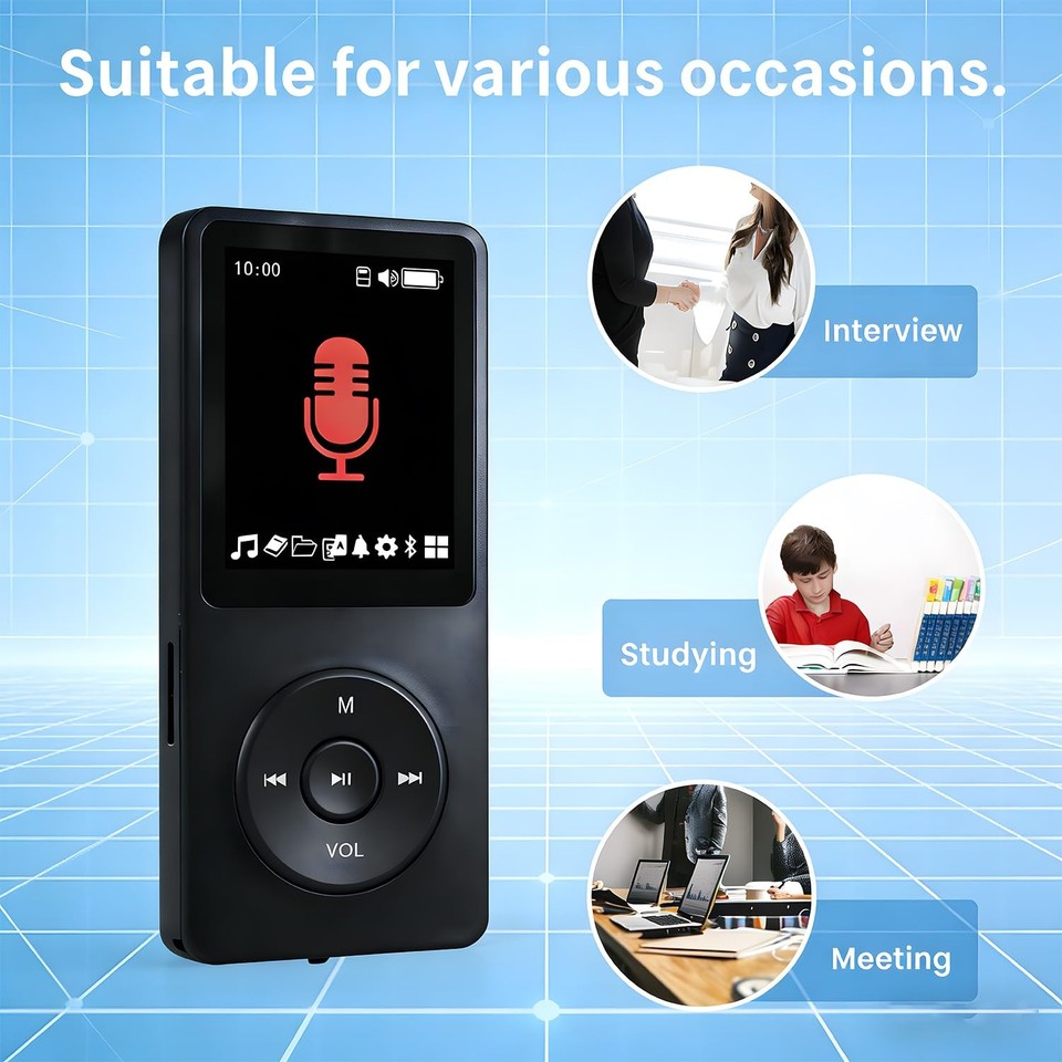 128GB MP3 Player with Bluetooth - Portable Music Player for Kids - with ...