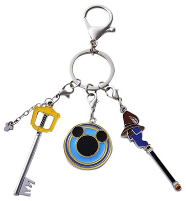 Kingdom Hearts Metal Keychain Kingdom Key / Mage's Staff / Knight's ...