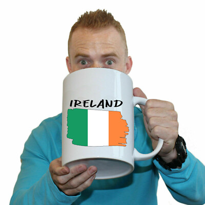 Ireland Country Flag Nationality Giant Massive 2 Litre Mug Drinking ...