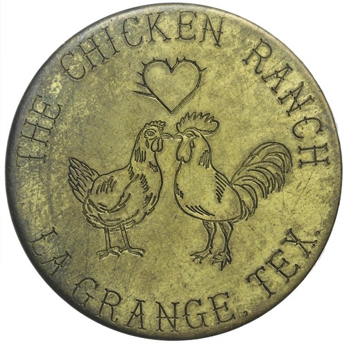 THE CHICKEN RANCH GOOD FOR ALL NIGHT Brothel Token LA GRANGE Texas ca ...