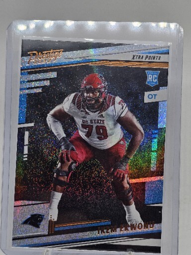 2022 Prestige, Xtra Points Premium Dots, Ikem Ekwonu, #365, Carolina ...