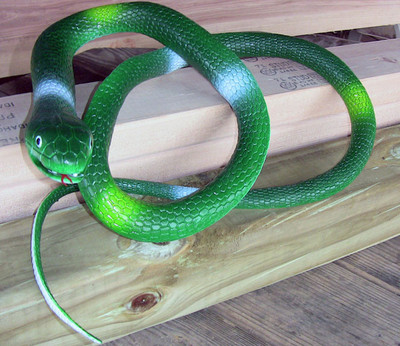 6' Green Rubber Snake for Fun | eBay