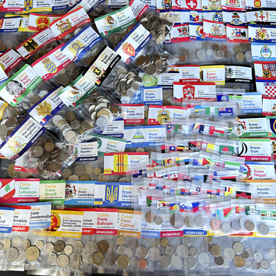 World Coin Collection Lot: 1500 Foreign Coins from 160 Countries ⭐⭐⭐⭐⭐ ...