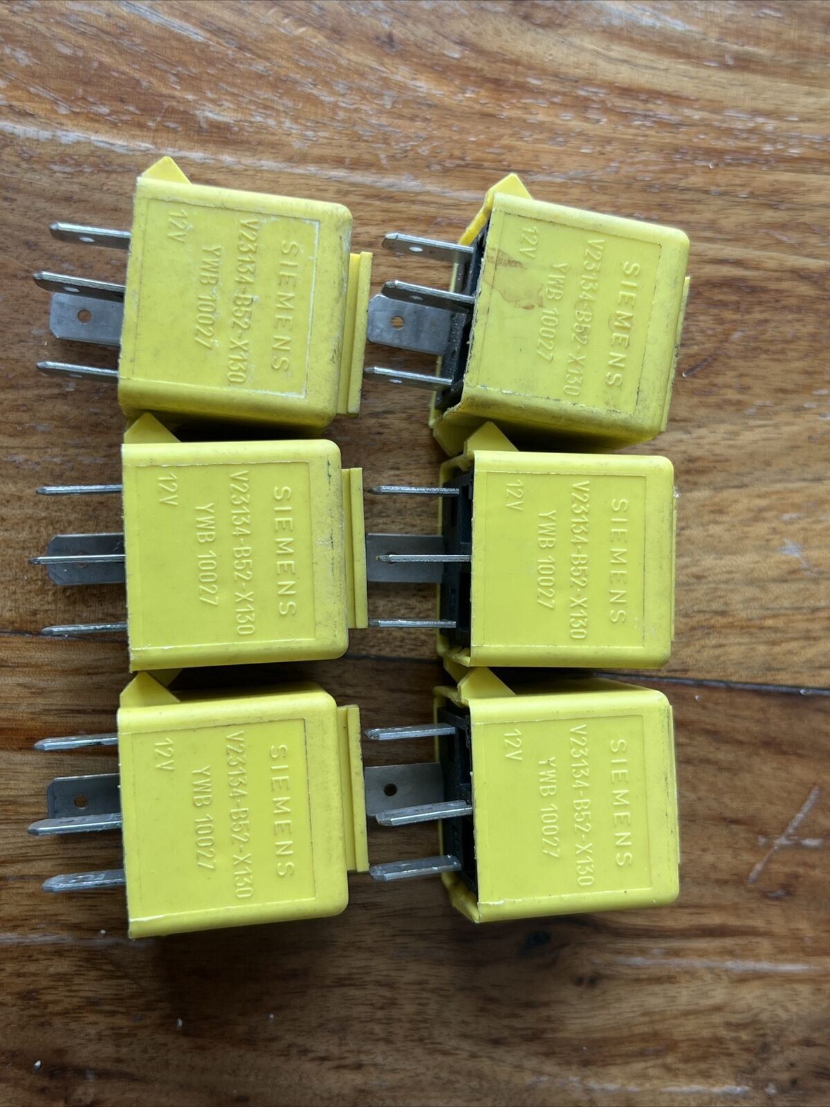 LOT OF 6 SIEMENS 4 PIN YELLOW RELAY HONDA RANGE ROVER LAND ROVER ...