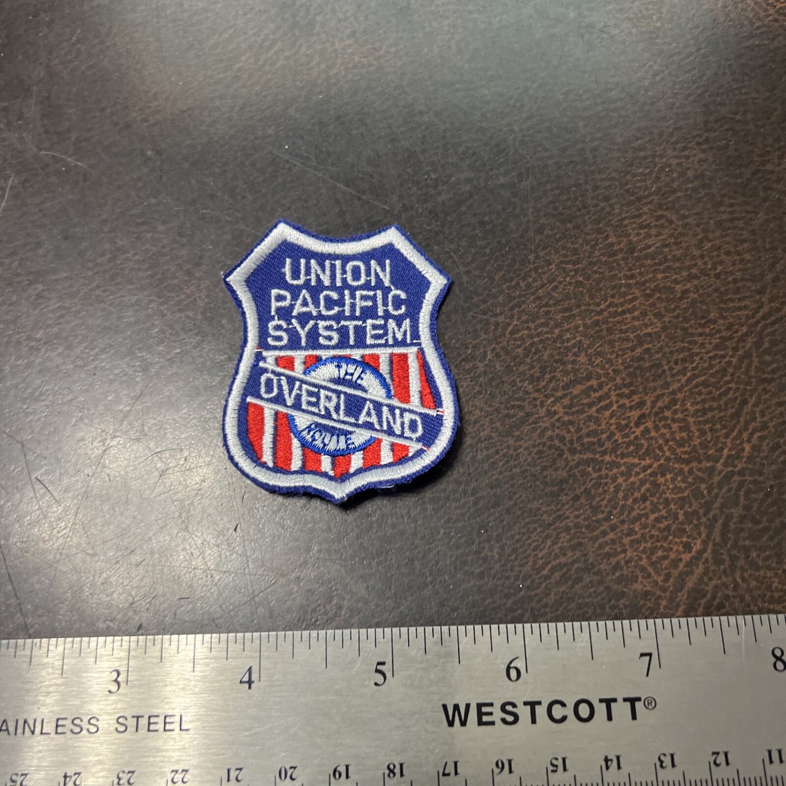 Vintage Unused Railroad Patch Union Pacific Overland Route | eBay