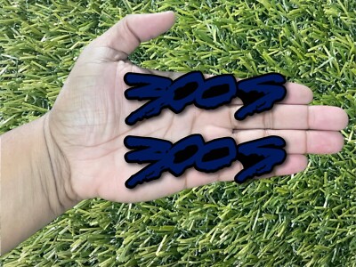 300 S Drip Car Emblem Badges Custom New Racing Aggressive Numbers Blue ...
