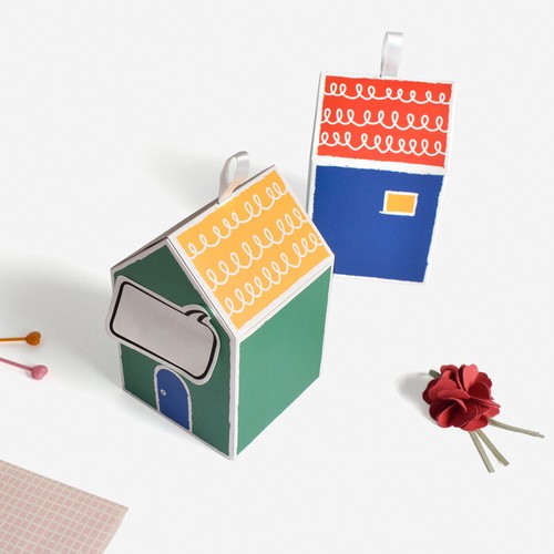 NEW House Shape Birthday Wedding Party Favour Gift Sweet Biscuit Boxes ...