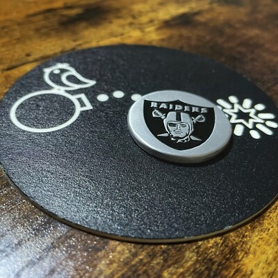 LAS VEGAS RAIDERS! 1.25” Laser Engraved Custom Aluminum Golf Ball ...