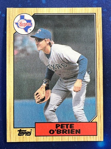 1987 Topps #17 Pete O'Brien Texas Rangers | eBay