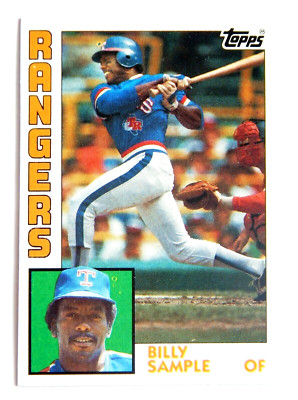 Billy Sample #12 Topps 1984 Baseball Card (Texas Rangers) *E | eBay
