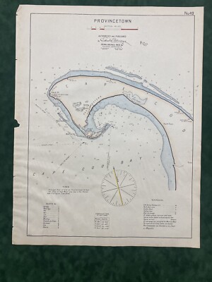 CT, MA, ME, NH, RI, VT - 1901 Nautical Chart