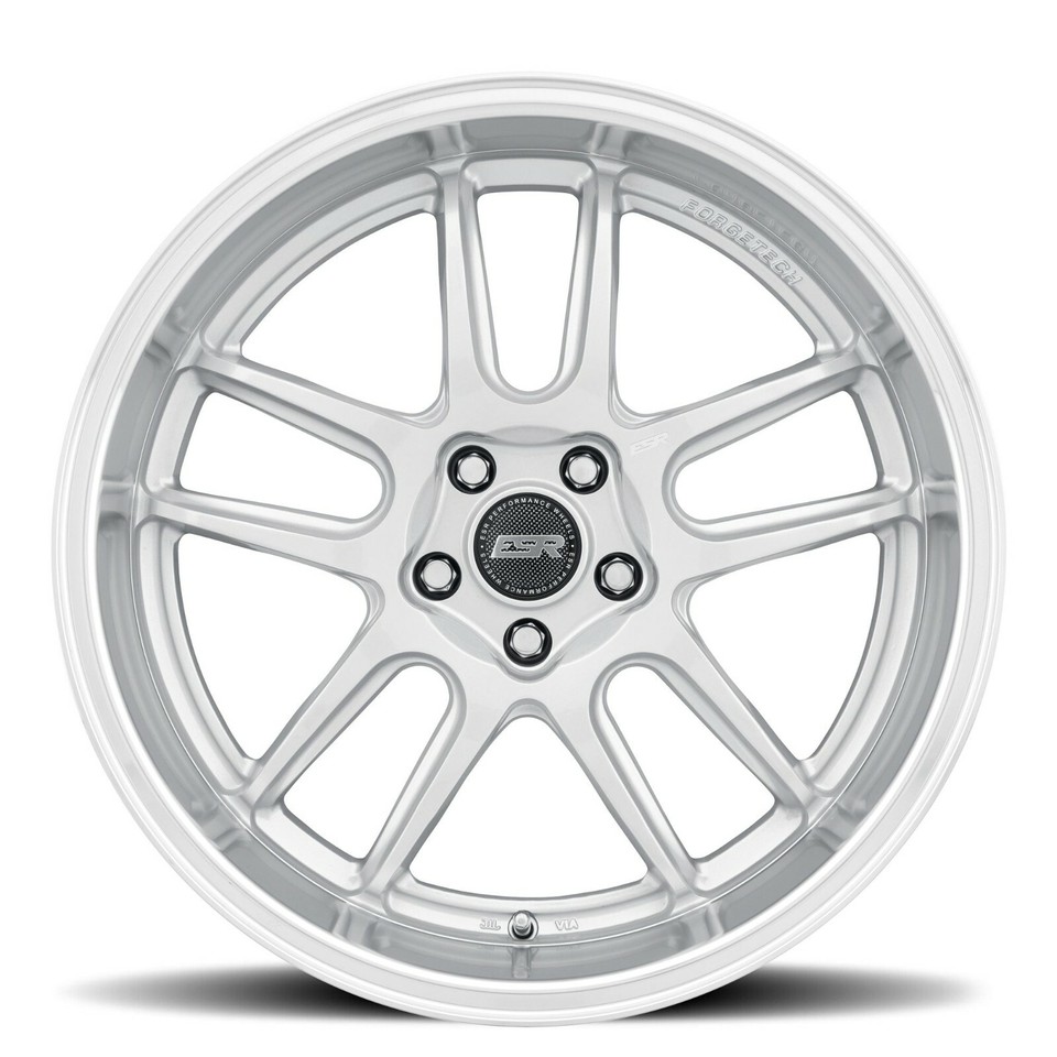 ESR AP8 18x8.5 +30 5x100 Silver w/ Machined Lip (Set of 4) | eBay