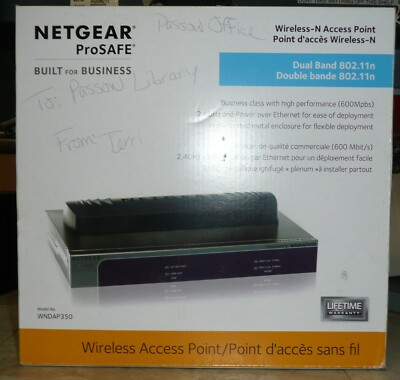 NEW NETGEAR ProSafe WNDAP350 Wireless N Access Point 802.11n 600Mbps ...