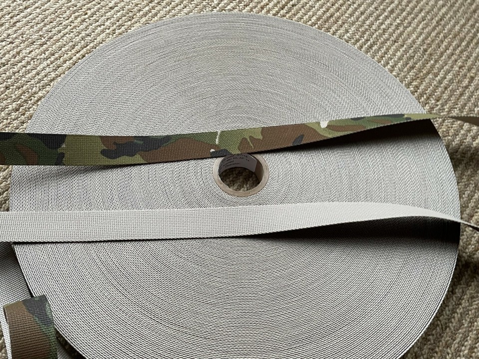 Multicam Webbing 1 Inch Single Side Mil Spec Type 55301 100 Yard TEXCEL ...