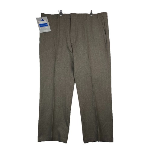 NWT Vintage Levis Action Slacks Men 44x29 Brown Polyester Dress Pants ...