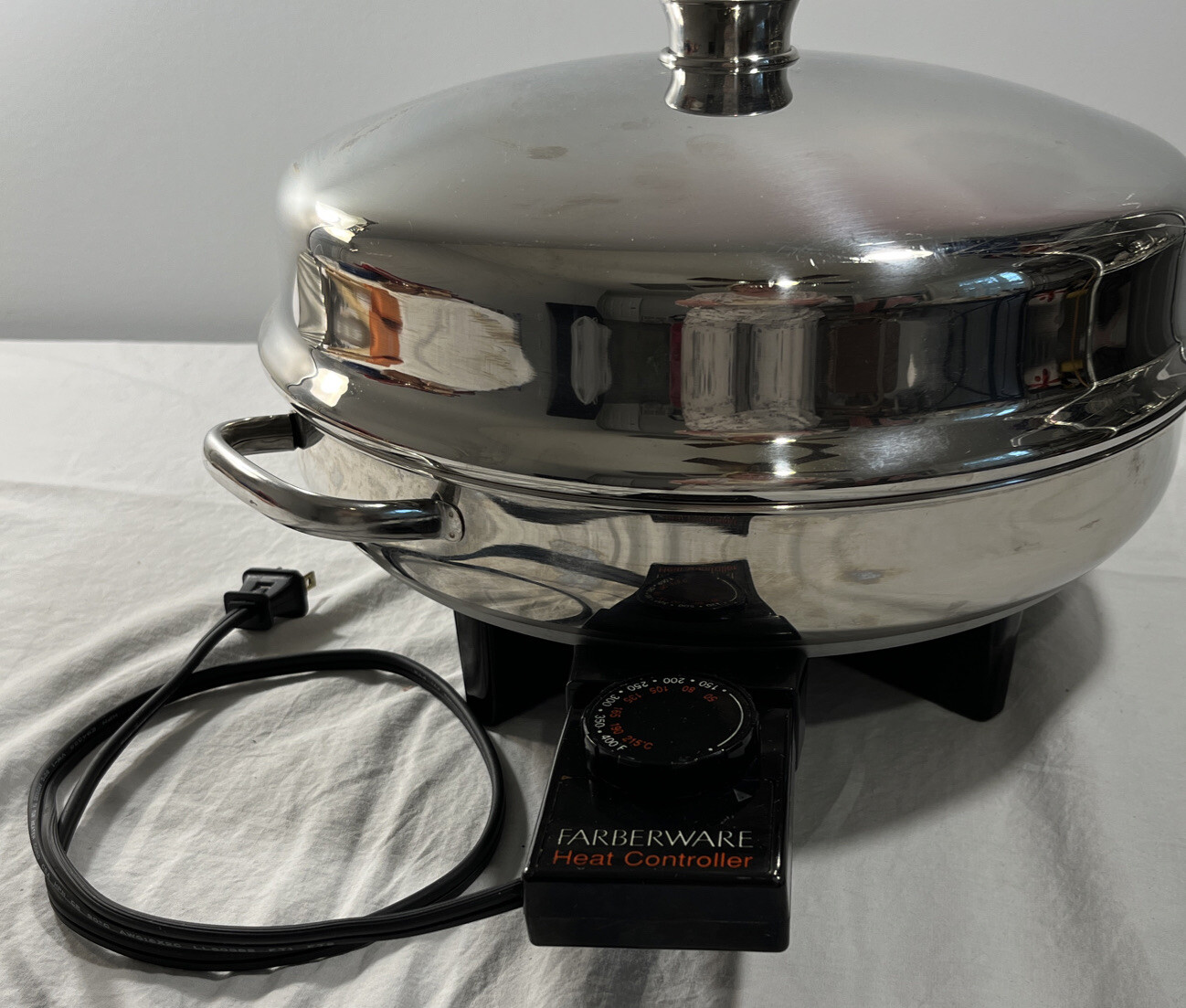 Farberware 12" Electric Stainless Skillet Made in USA Model 344A | eBay