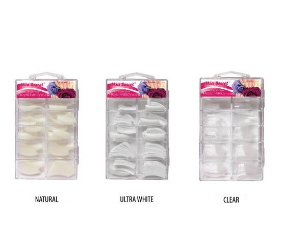Mia Secret Professional Nail Tips ROYAL FANCY - White, Clear, Natural ...