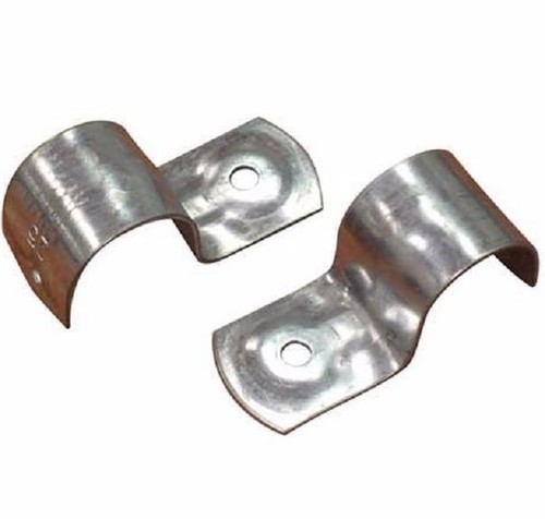 20x BizLine METAL HALF SADDLES 25mm Diameter, Galvanised Steel- 5mm Or ...