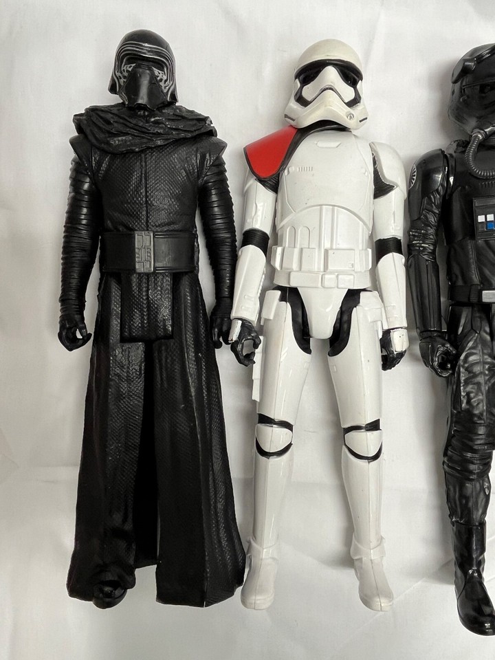 6 Hasbro Star Wars Plastic Action Figures 11" See Photos | eBay
