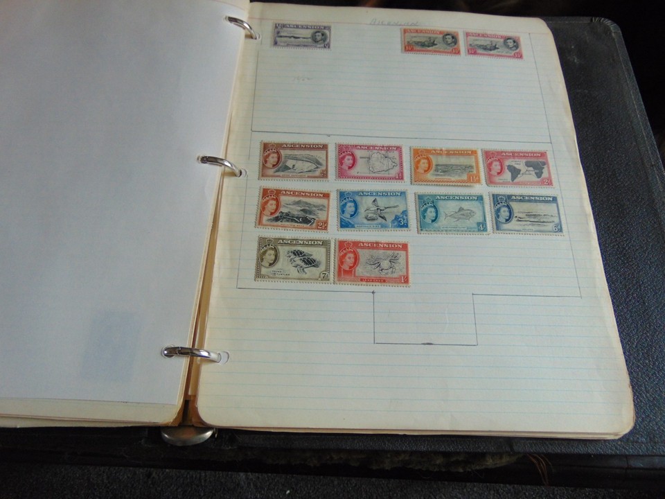 Stamp Album Vintage, Containing GB and Aussie Stamps Loaded and ib GC ...