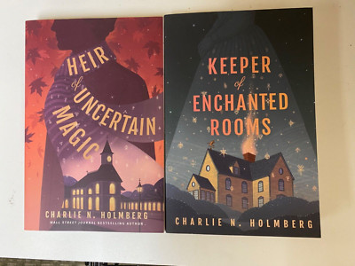 Books: Keeper of Enchanted Rooms & Heir of Uncertain Magic-Charles ...