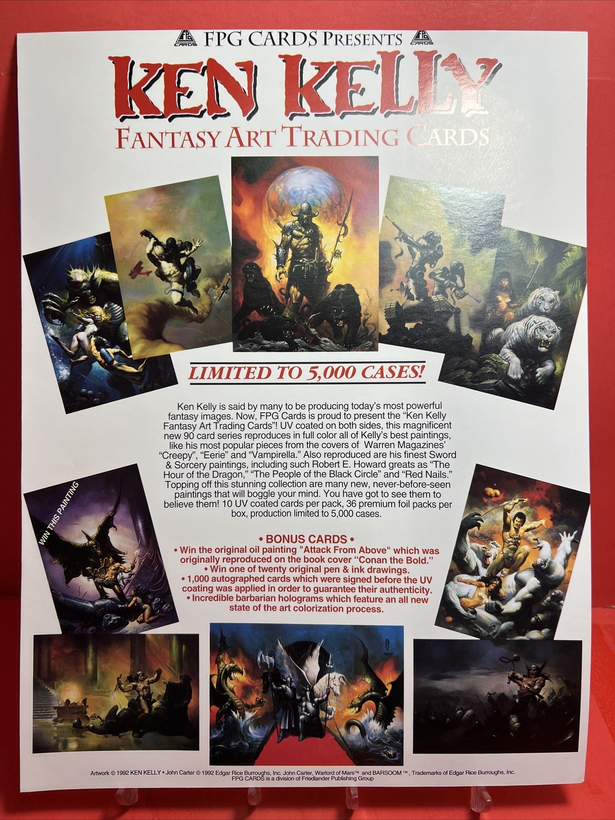 1992 FPG Ken Kelly Fantasy Art Poster/Print Ad/Promo EX | eBay