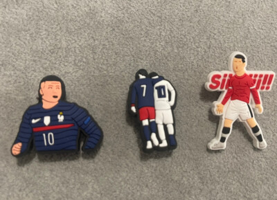 Football CROC charm jibbitz SET- Ronaldo And Mbappe Set | eBay