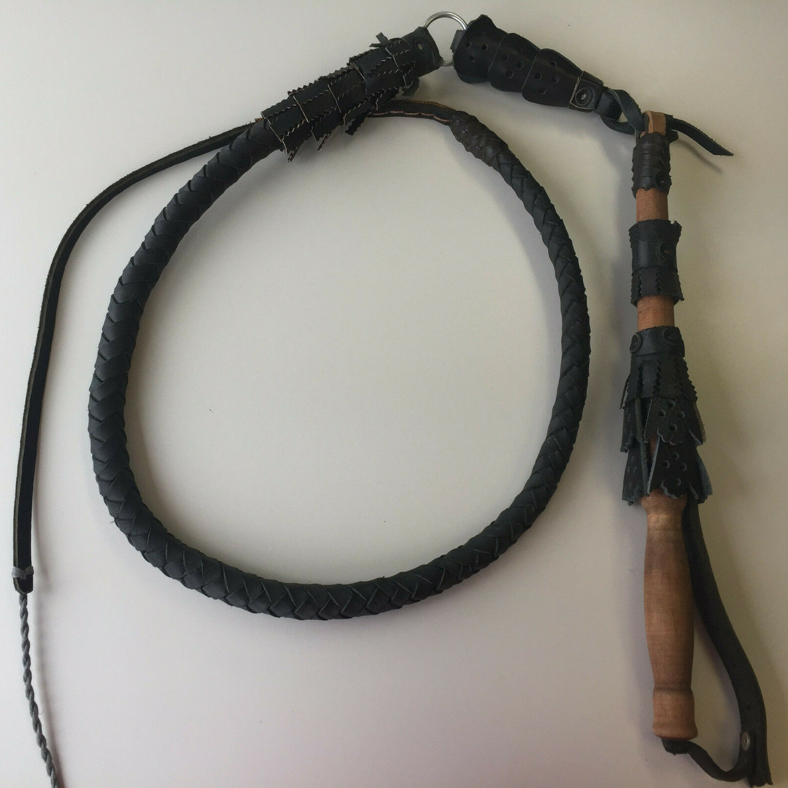 HUNGARIAN Whip Herding BRAIDED RAWHIDE WHIP Sacred Ceremonial Whip 82 ...
