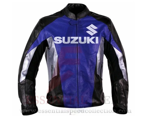 Suzuki R Gsx Racing Motorbike Leather Jacket in Cowhide/5 Ce Approved ...