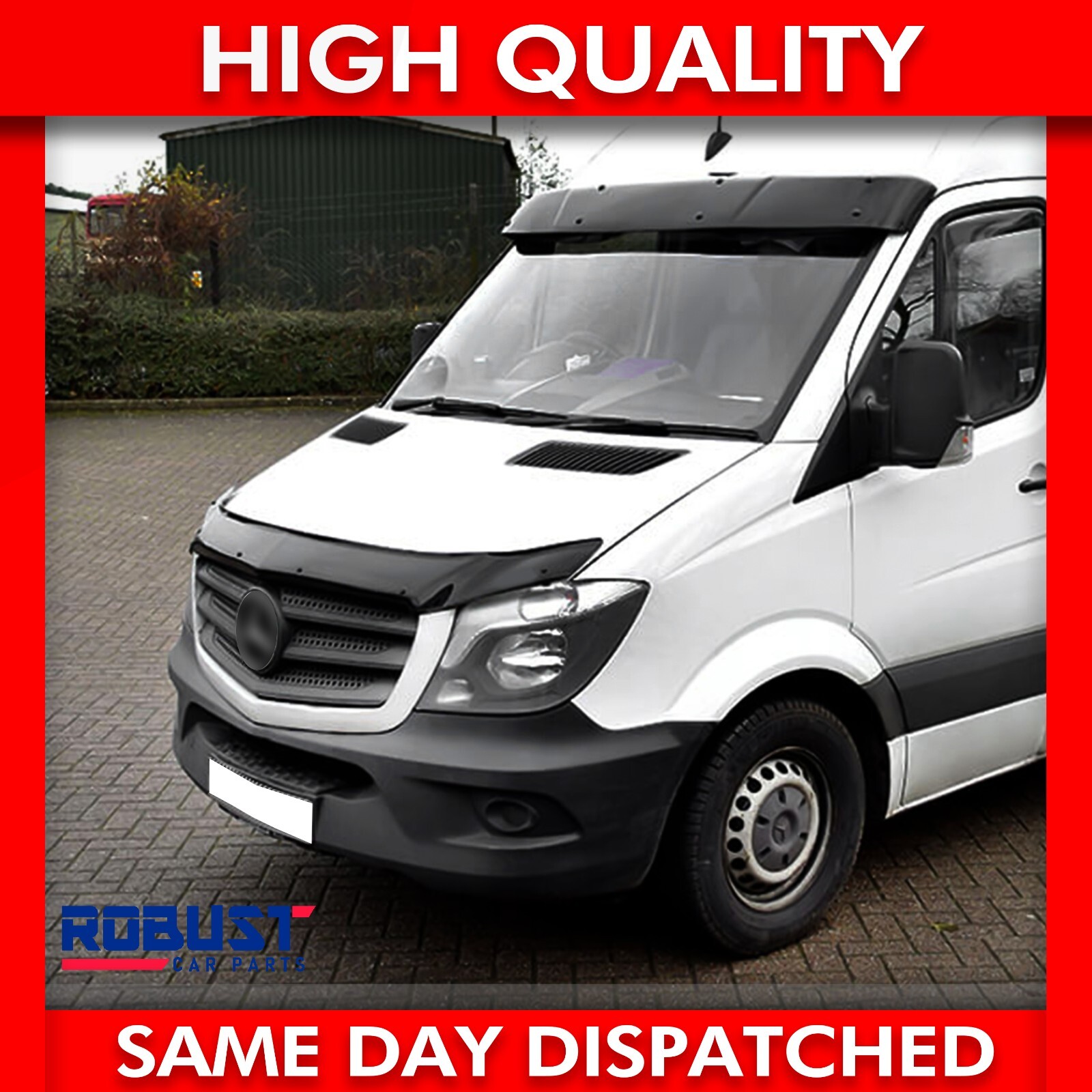 FOR MERCEDES SPRINTER W906 BONNET WIND STONE DEFLECTOR PROTECTOR BRA ...