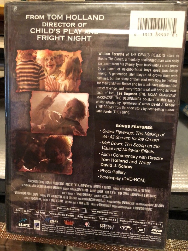 Masters of Horror - Tom Holland: We All Scream for Ice Cream (DVD ...
