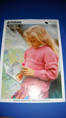 Patons Girl's Sweater Knitting Pattern 4092 | eBay UK