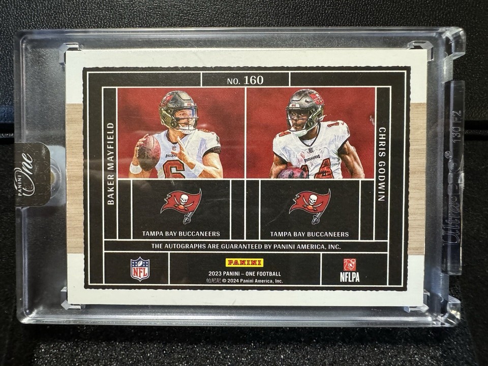 2023 Panini One 160 Chris Godwin / Baker Mayfield, Tampa Bay Buccaneers ...