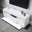 Modern TV Unit Cabinet White Stand High Gloss Sideboard 120cm with LED ...