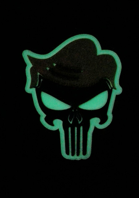 3D Pvc Skull Trump Glow in The Dark Rubber Hook&Loop Patch Badge Tan | eBay